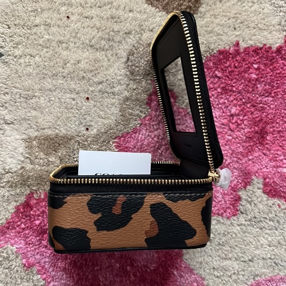 Coach | Bags | Coach Leopard Print Travel Jewelry Case | Poshmark